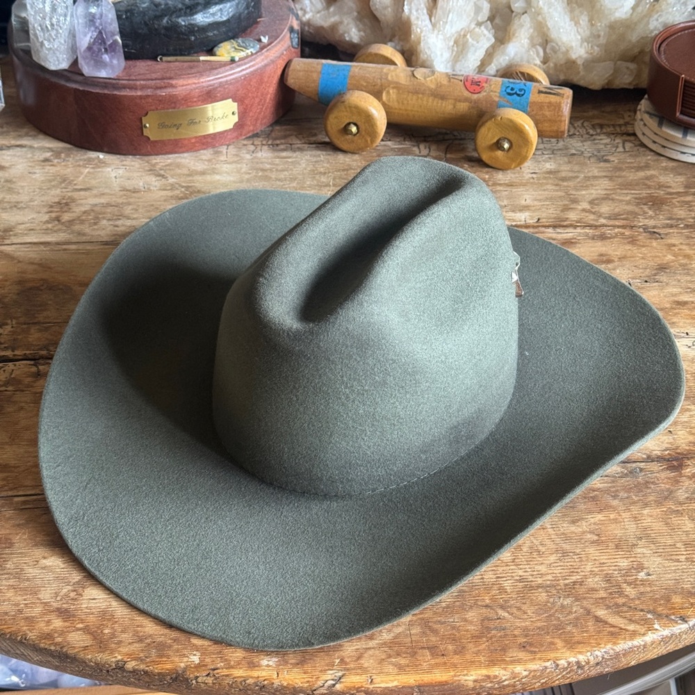Nwot Kemosabe Grit Green Beaver Cowboy / Flat Hat Fel… - Gem